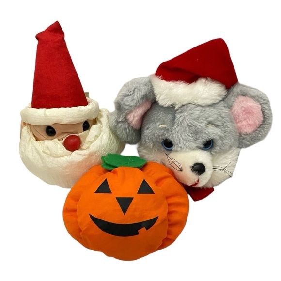 Holiday | Vintage Christmas Halloween Door Knob Covers Lot Holiday ...